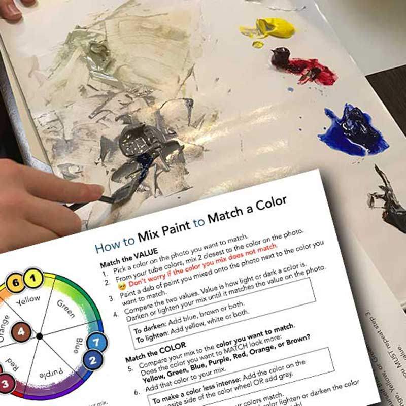 Free how to paint video and handouts.